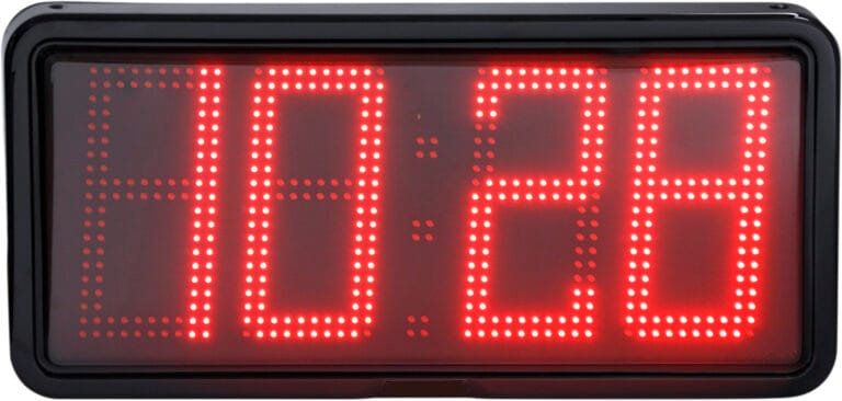 200mm Compact Digital Outdoor Clock | Outdoor Clocks