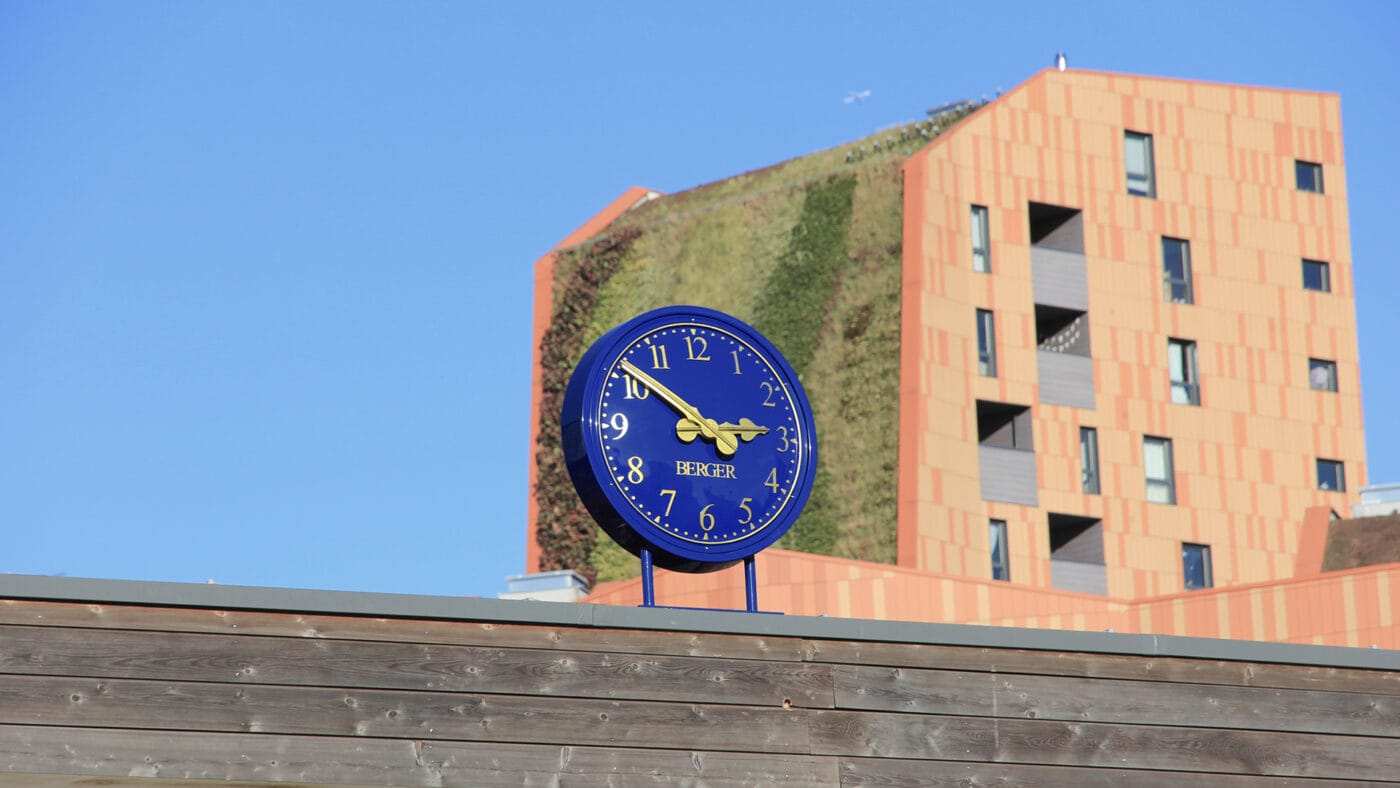 Bezel Clocks | Gold Leaf | GRP | Handmade in Hampshire | As Time Goes By